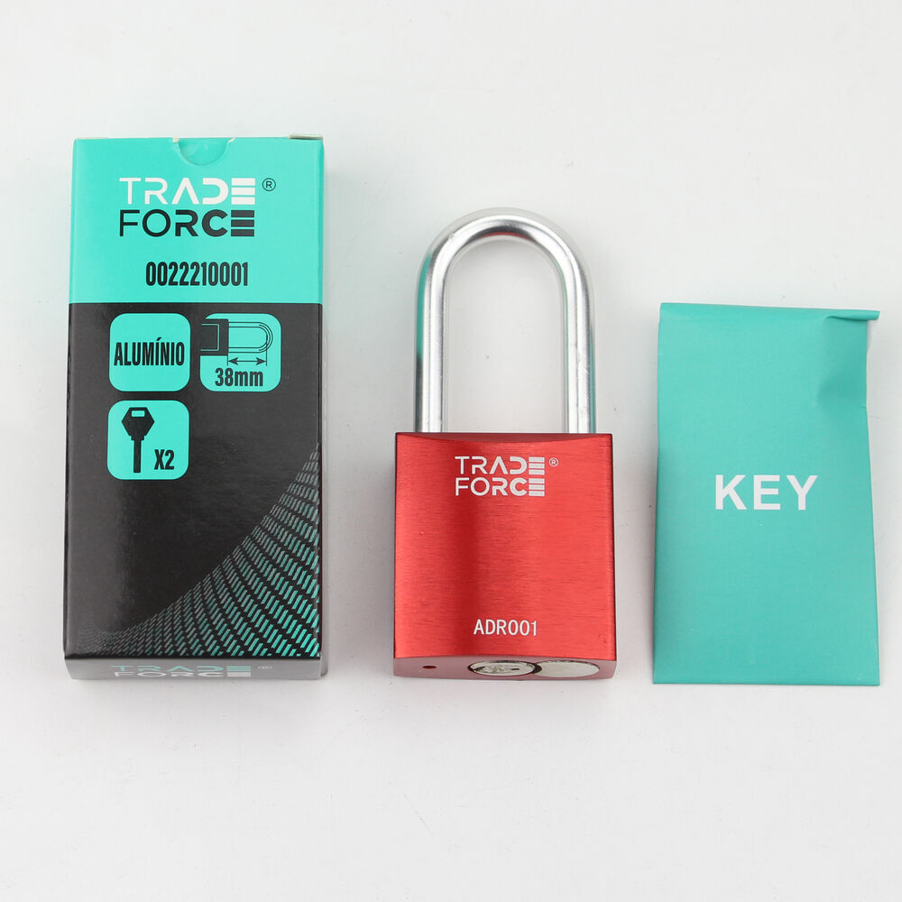 Cadeado Seg Corp Al Hast 38mm (1,5") Al Vm Chav Tfalp38ared Tradeforce ...