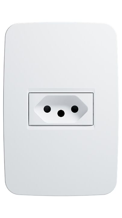Conjunto 1 Tomada 10A, Cor Branco, Origen, ABB